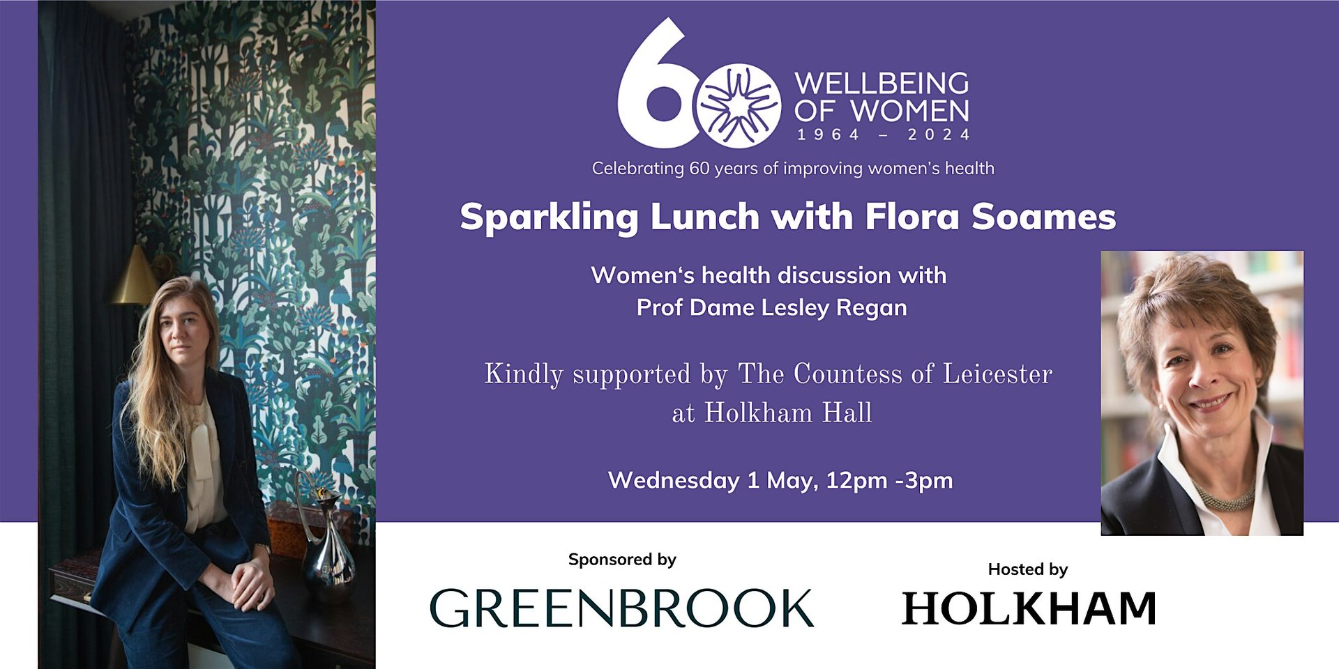 Sparkling lunch with Flora Soames - Wellbeing of Women